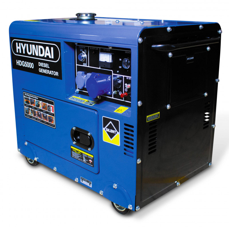 Generator op diesel 5000 W - elektrische start - AVR-systeem